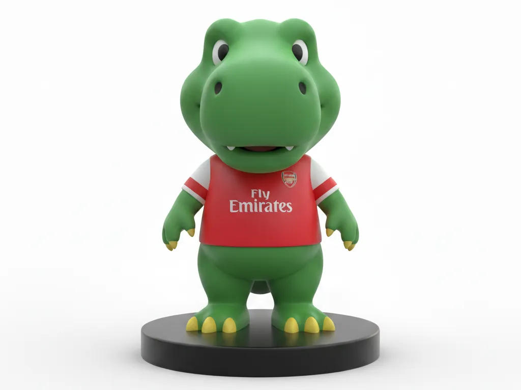 Chibi Mascotte Arsenal AI-Generated - Free 3D Print Model - MakerWorld