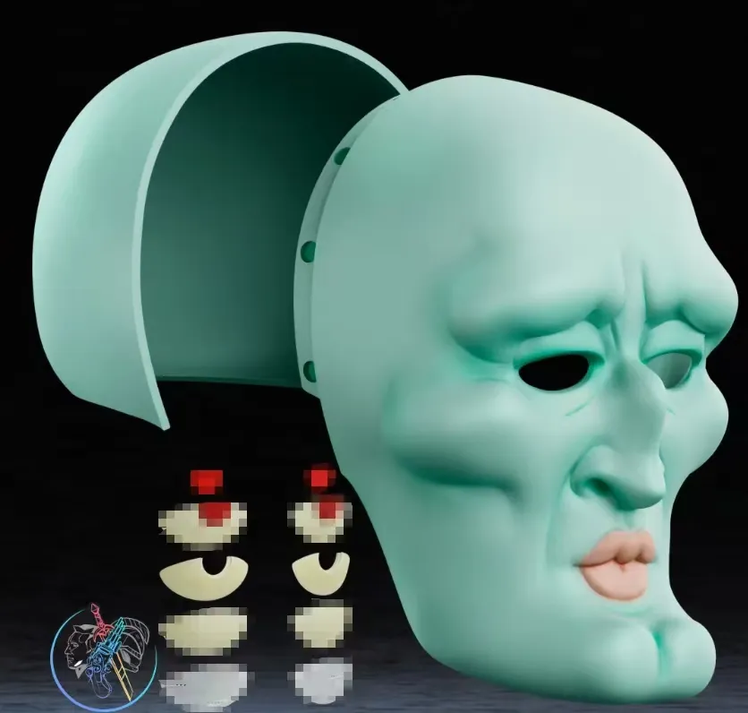 Squidward Mask - Free 3D Print Model - MakerWorld