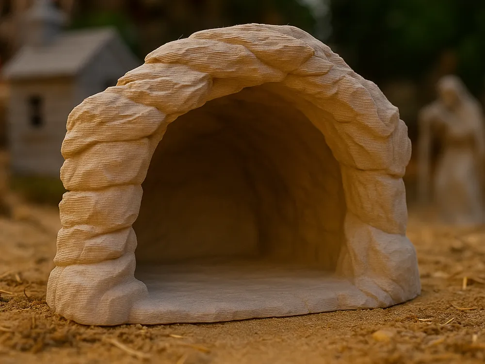 Christmas nativity scene cave by Cyber_3dprinter MakerWorld: Download ...