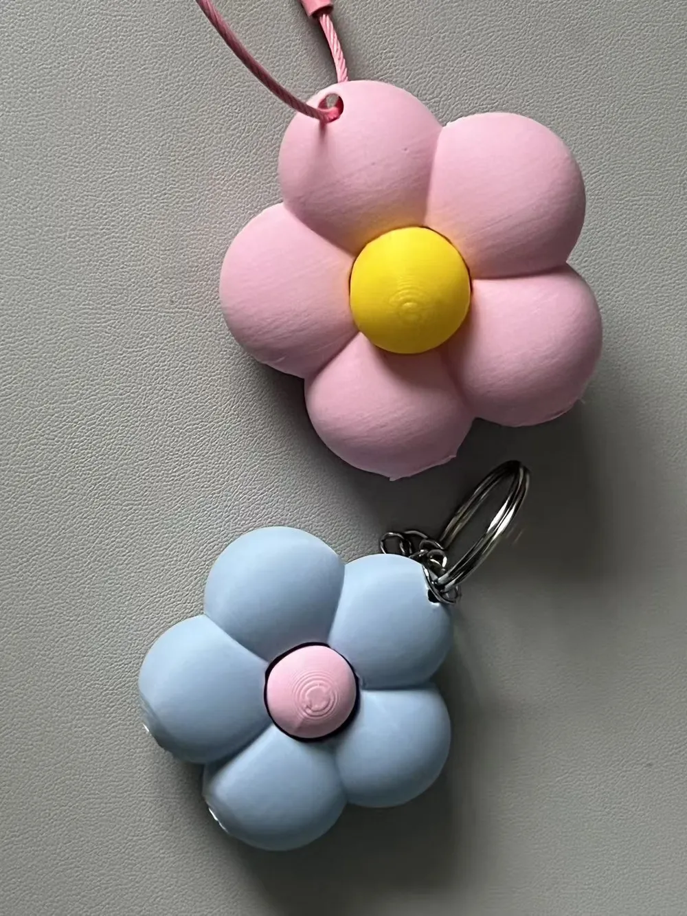 Elementary school backpack charm | Sanrio style flower charm keychain ...