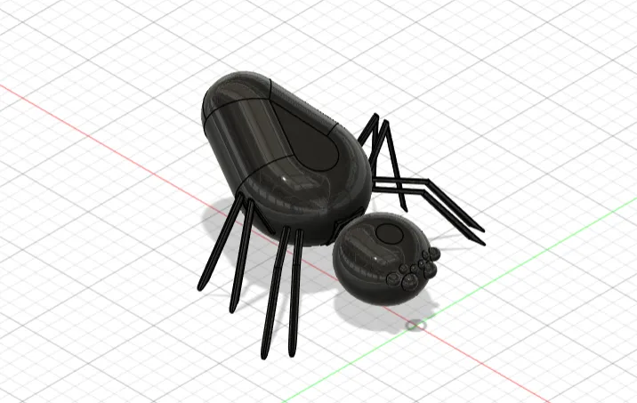 Spider with articulated head - Free 3D Print Model - MakerWorld