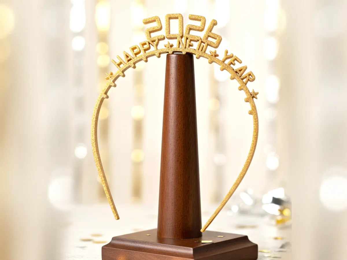 2026 felice anno nuovo, Fascia per capelli / Cerchietto da BROSCO STUDIO MakerWorld: Scarica ...