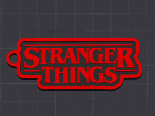 Stranger Things Keychain - Free 3D Print Model - MakerWorld