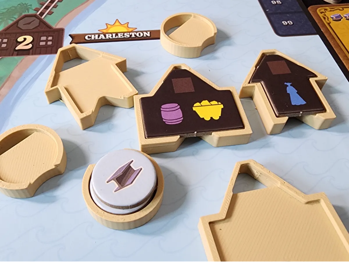 Markers for Lightning Train board game by kitchendon MakerWorld ...