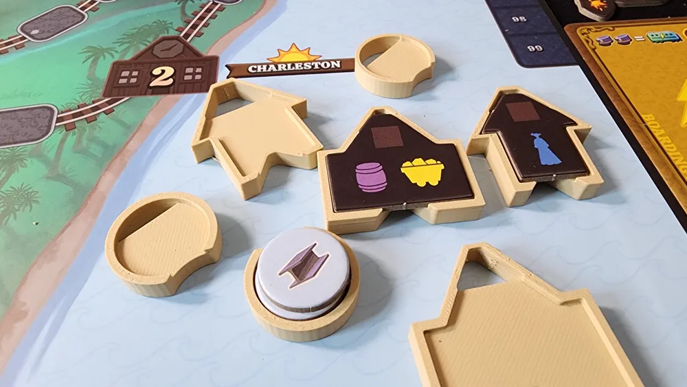 Markers for Lightning Train board game by kitchendon MakerWorld ...