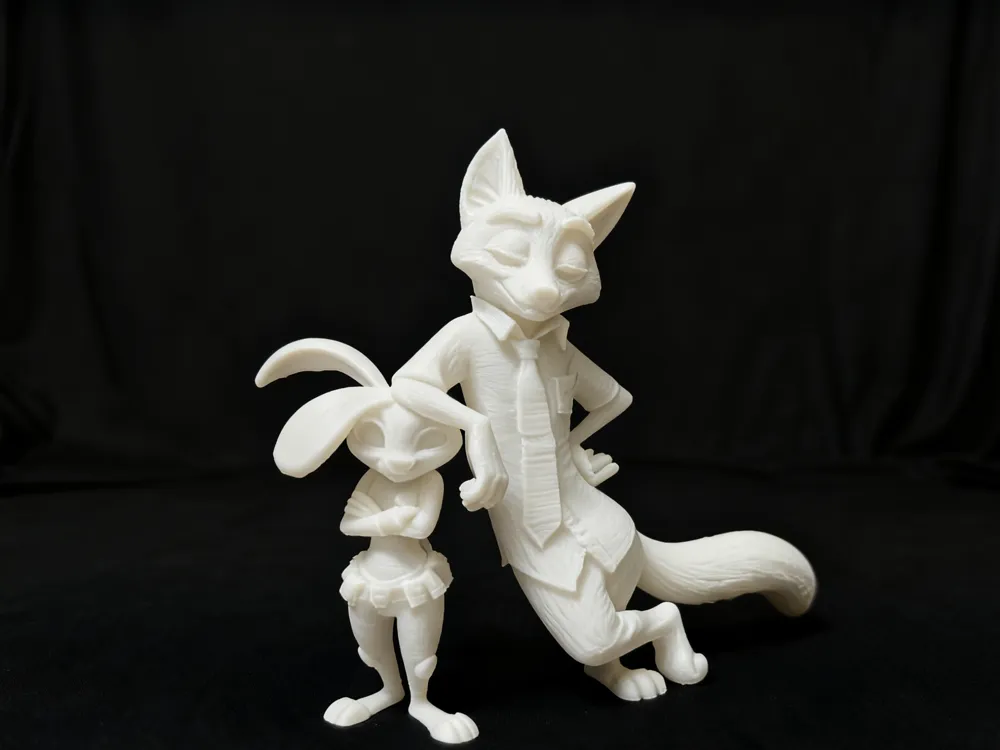 2 Zootopia Judy Hopps and Nick Wilde (27g) - Free 3D Print Model ...
