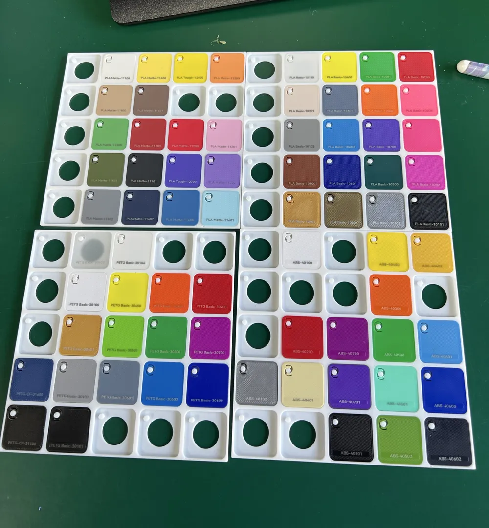 Bambu Lab Filament Swatches Display Board - Free 3D Print Model ...