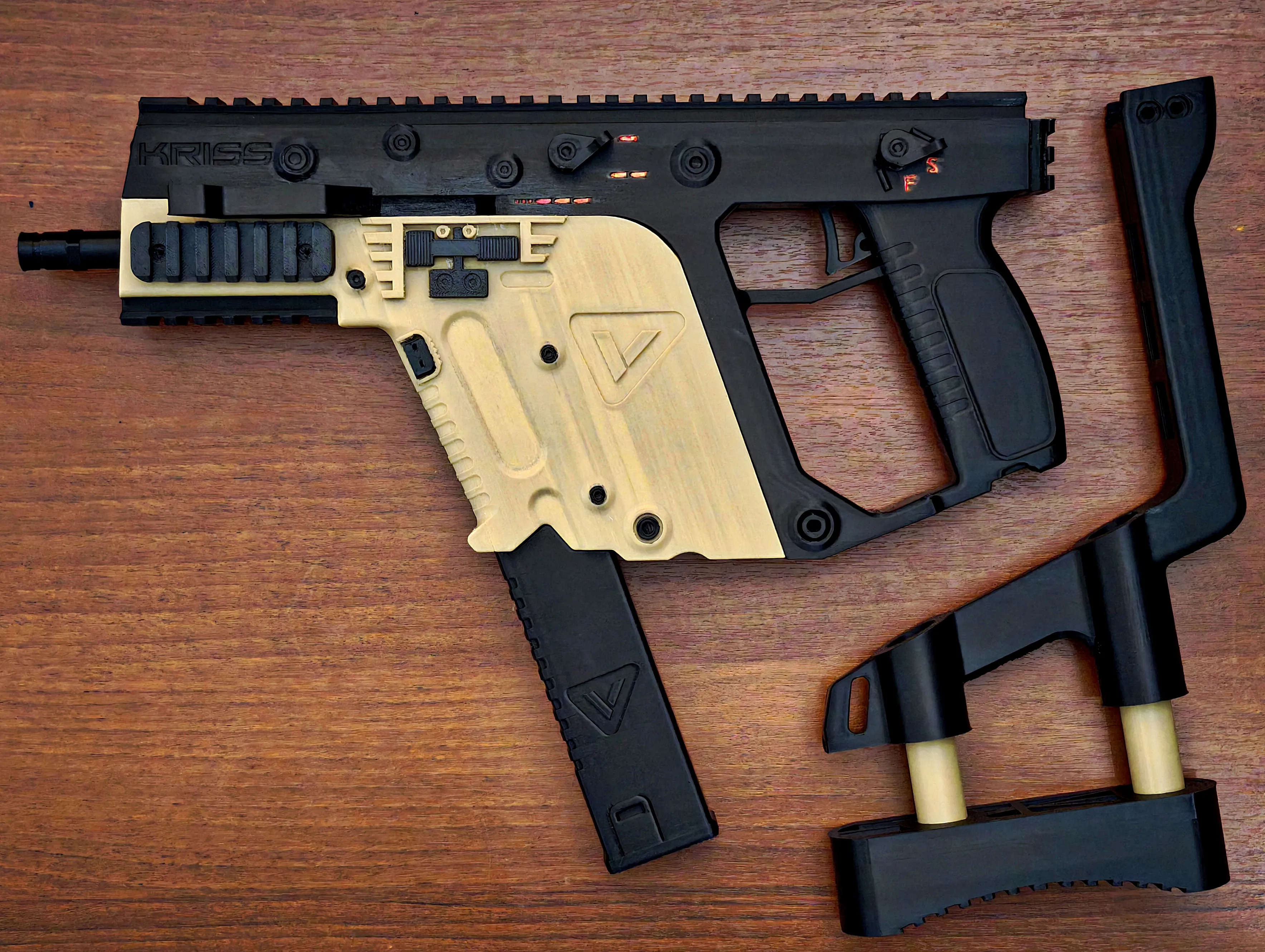 KRISS Vector SDP submachine gun SMG rifle pistol - Free 3D Print Model ...