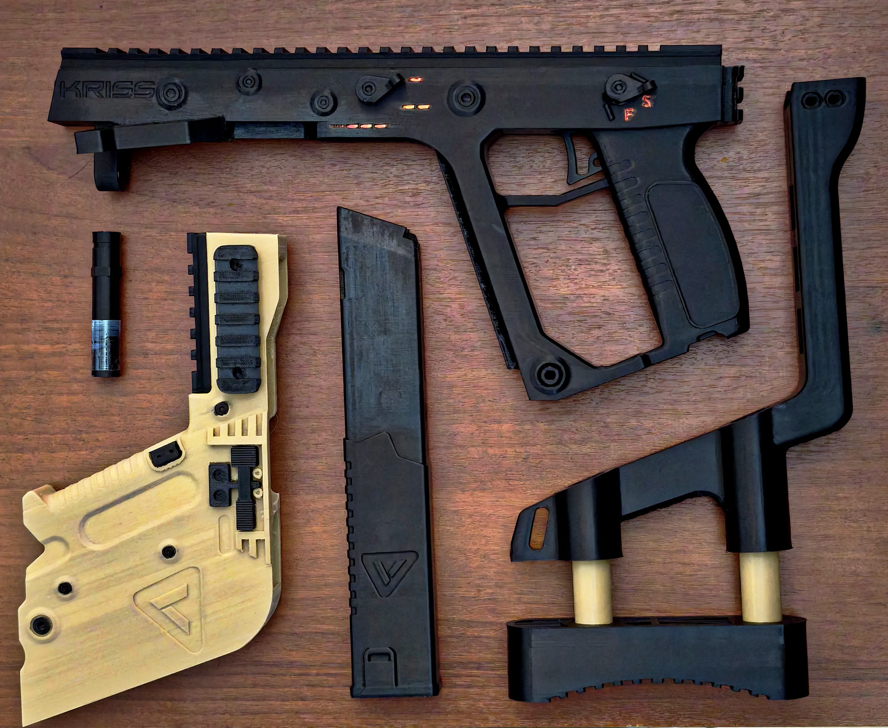 KRISS Vector SDP submachine gun SMG rifle pistol - Free 3D Print Model ...