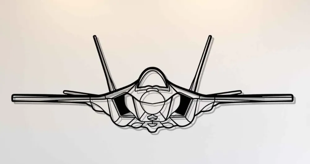 Lockheed Martin F-35A Lightning II Wall Art - Free 3D Print Model ...