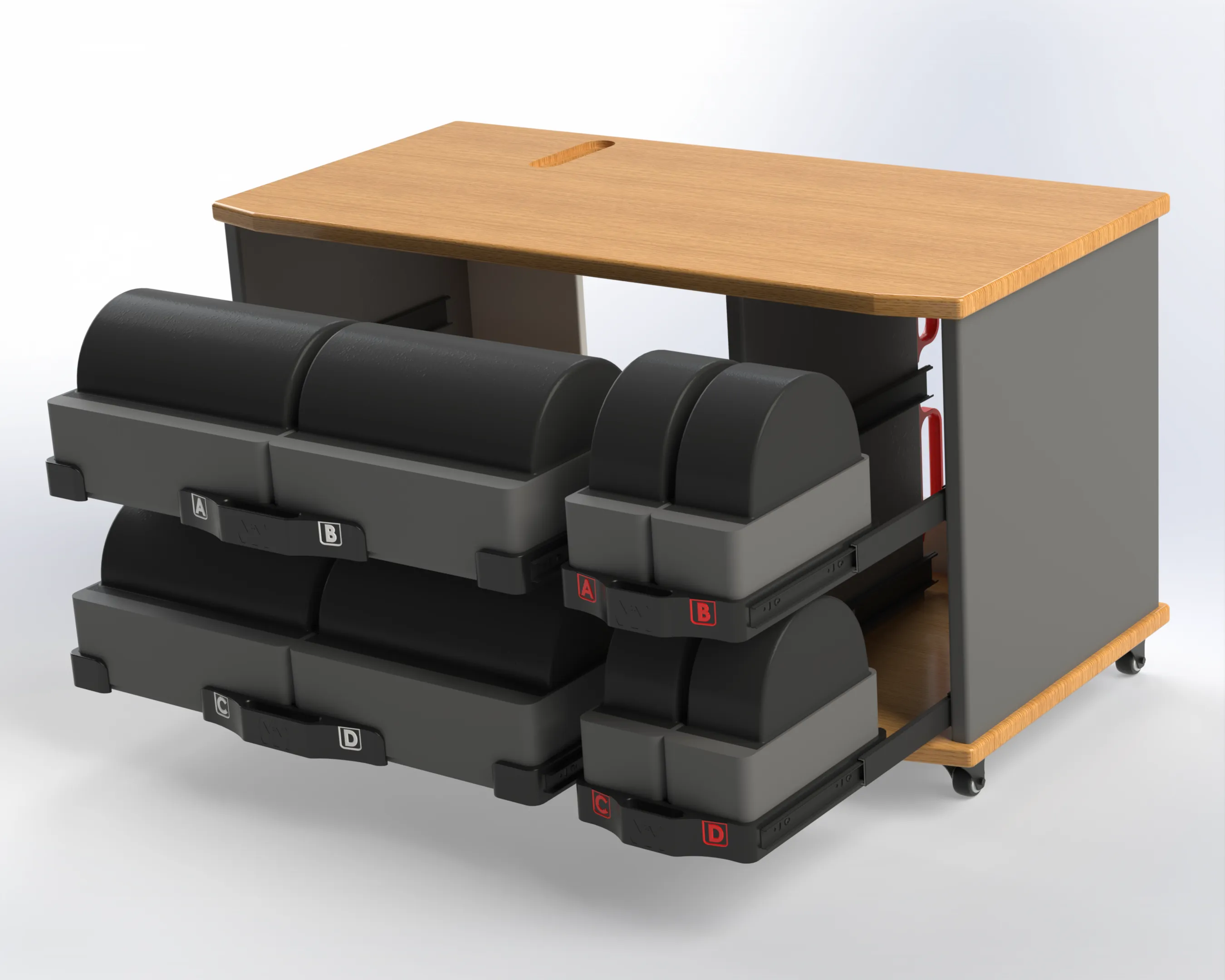 Twin AMS 2 Pro / AMS HT Drawers (+H2 cart plans) - Free 3D Print Model ...
