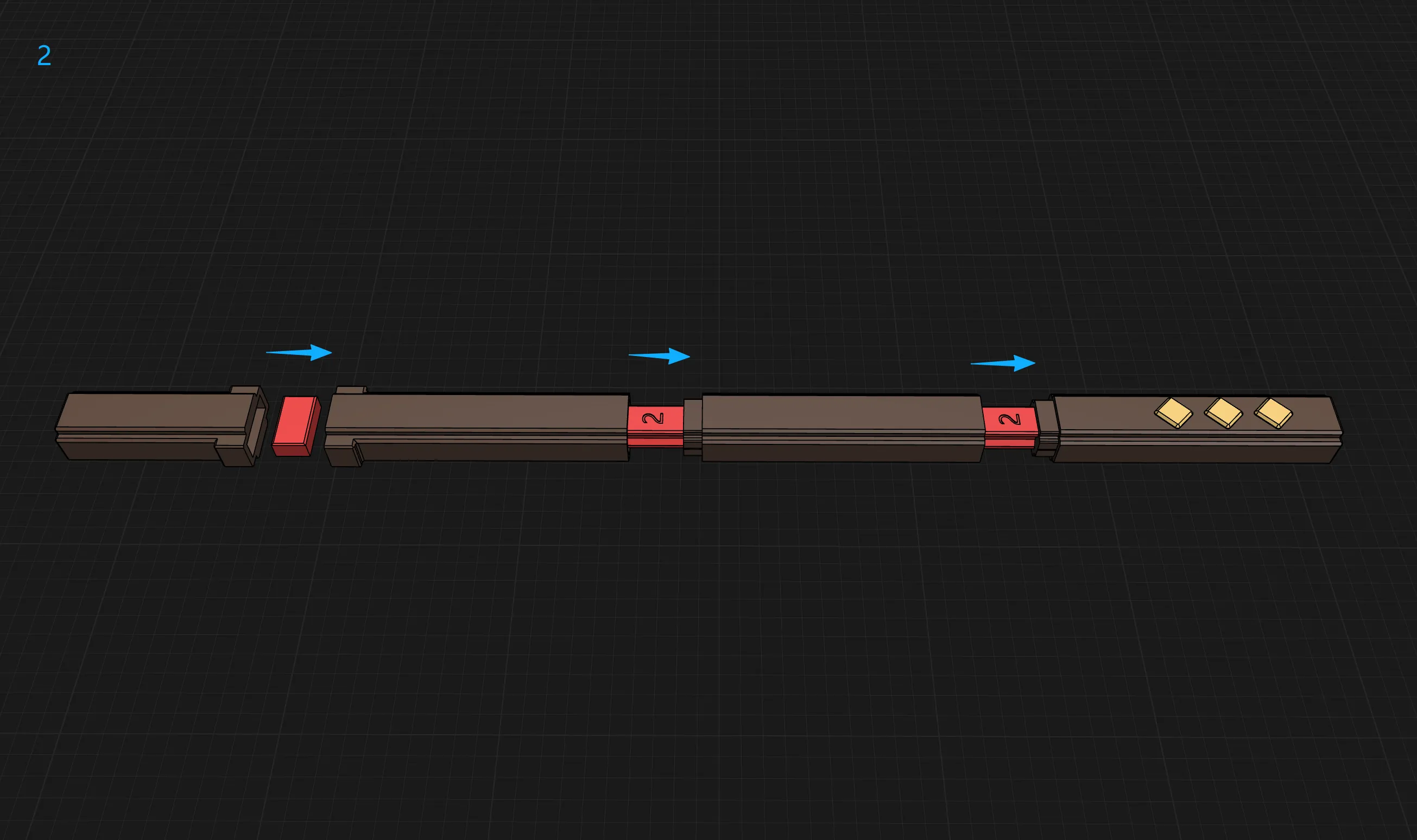 Minecraft-style Double-Bladed Axe V2 by Kass 3D MakerWorld: Download ...