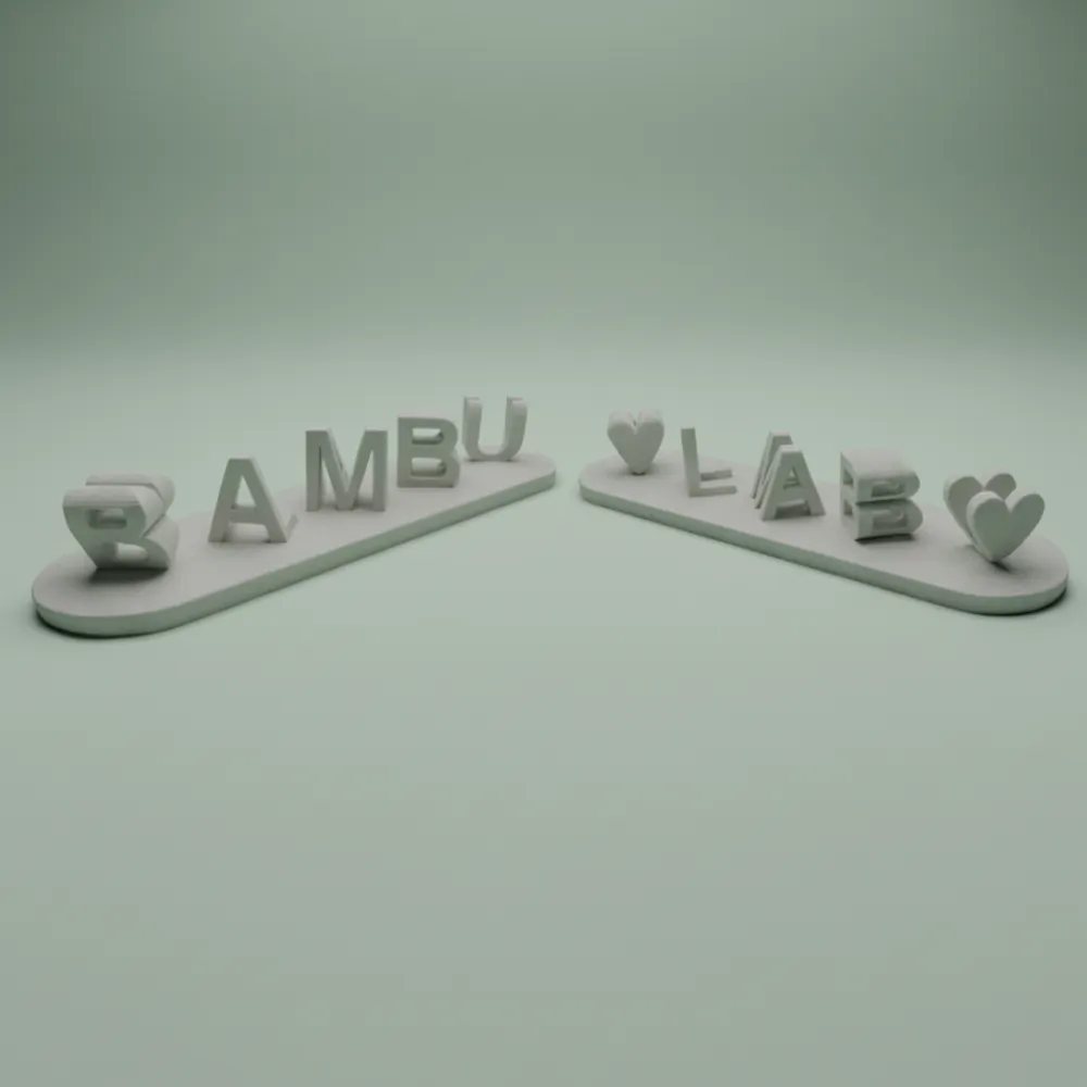 Dual Text Illusion v2.0 - Free 3D Print Model - MakerWorld