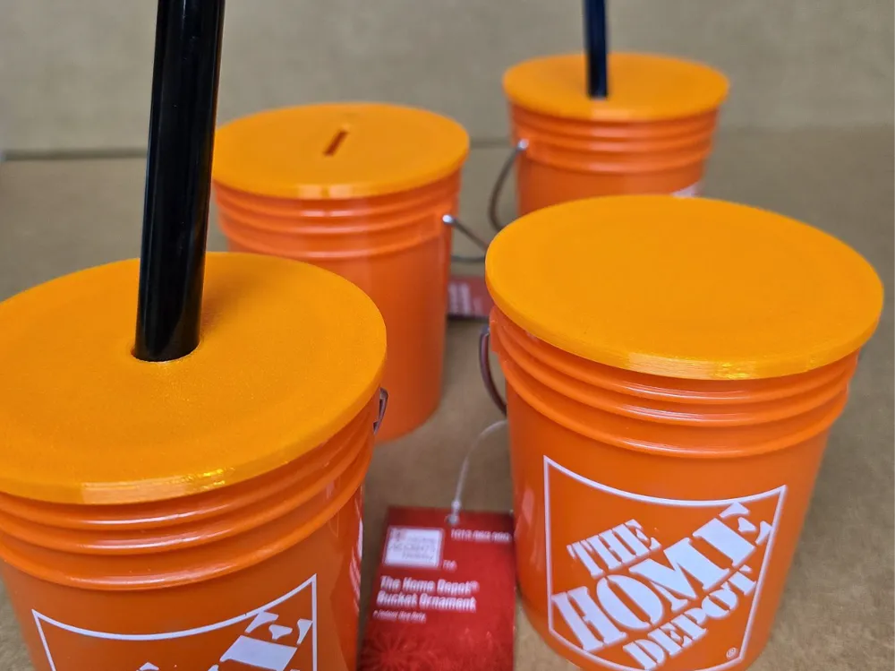 Home Depot Mini Bucket Ornament Lid - Free 3D Print Model - MakerWorld