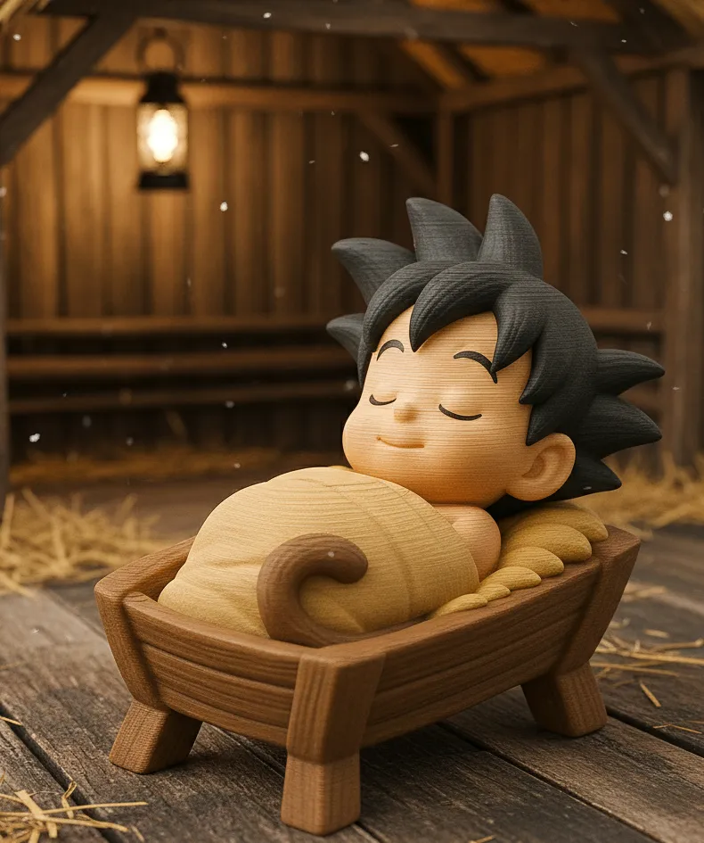 Goten (Dragon Ball) Jesus version for nativity scene by Cyber_3dprinter ...