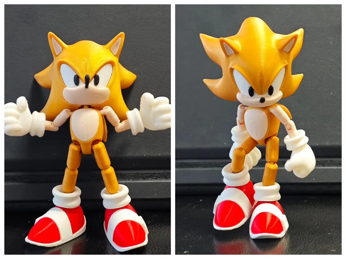 Super Sonic Articulated Figure no AMS printing by daokouxiaxingzou ...
