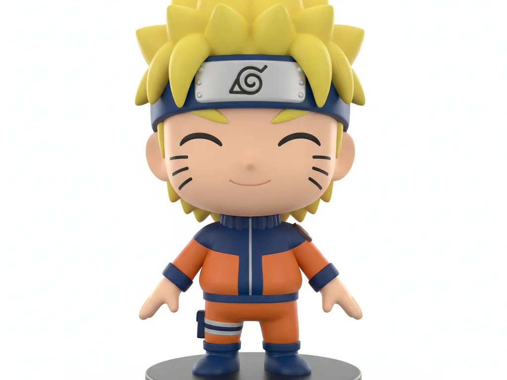 Chibi Naruto AI-Generated - Free 3D Print Model - MakerWorld