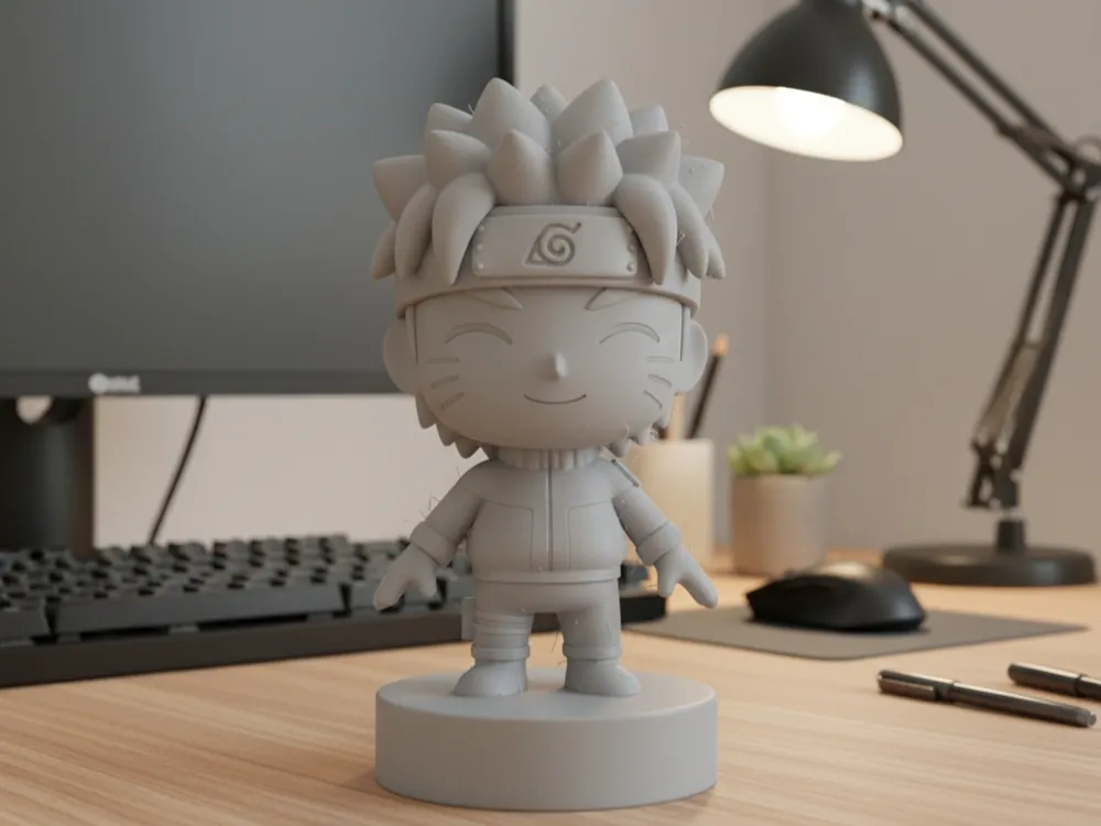 Chibi Naruto AI-Generated - Free 3D Print Model - MakerWorld
