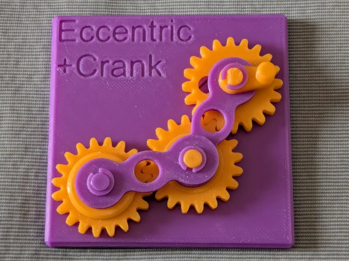 Educational Model of Eccentric gear + crank-link by osamutake ...