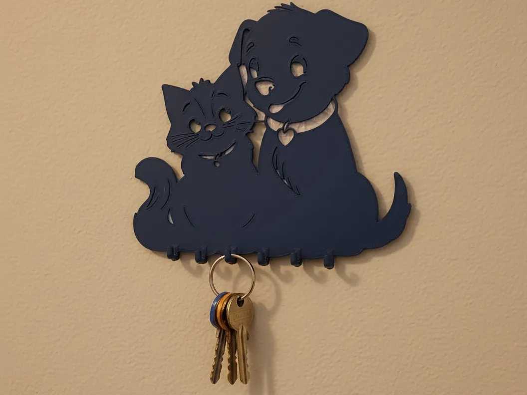 Dog and cat key holder - Free 3D Print Model - MakerWorld