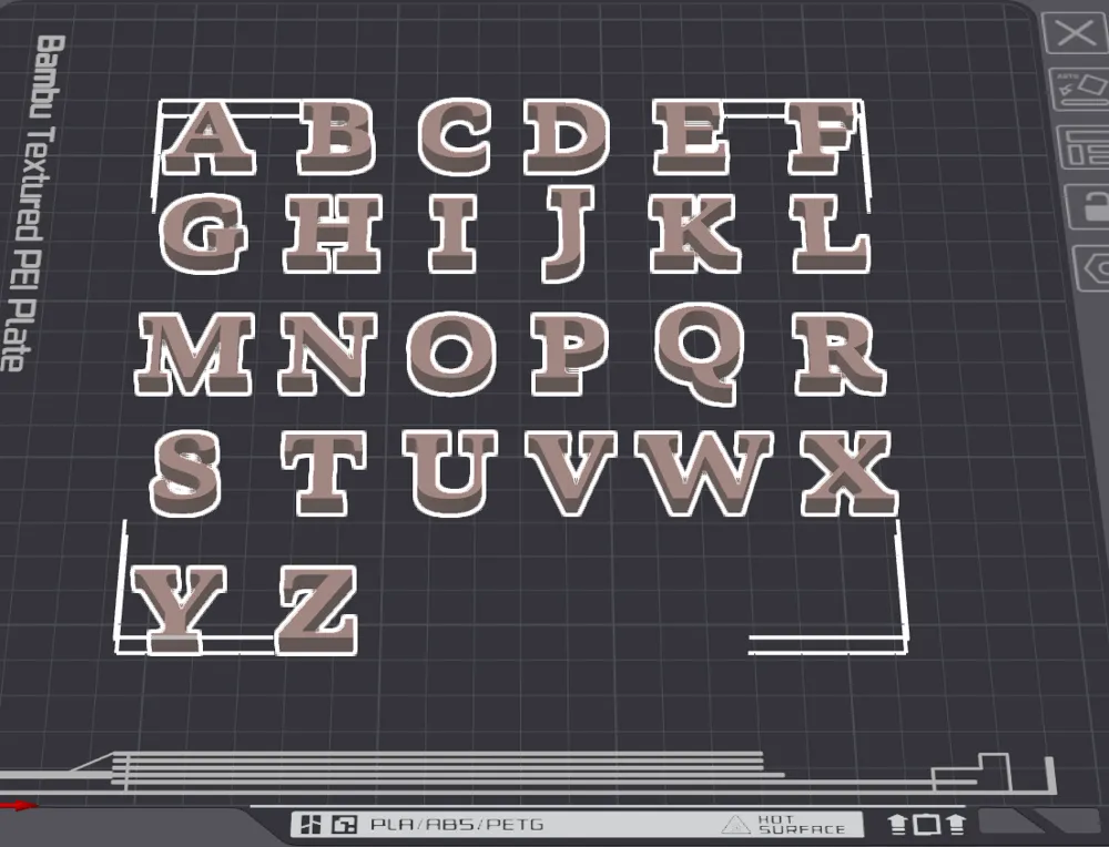 Alphabet letters - Free 3D Print Model - MakerWorld