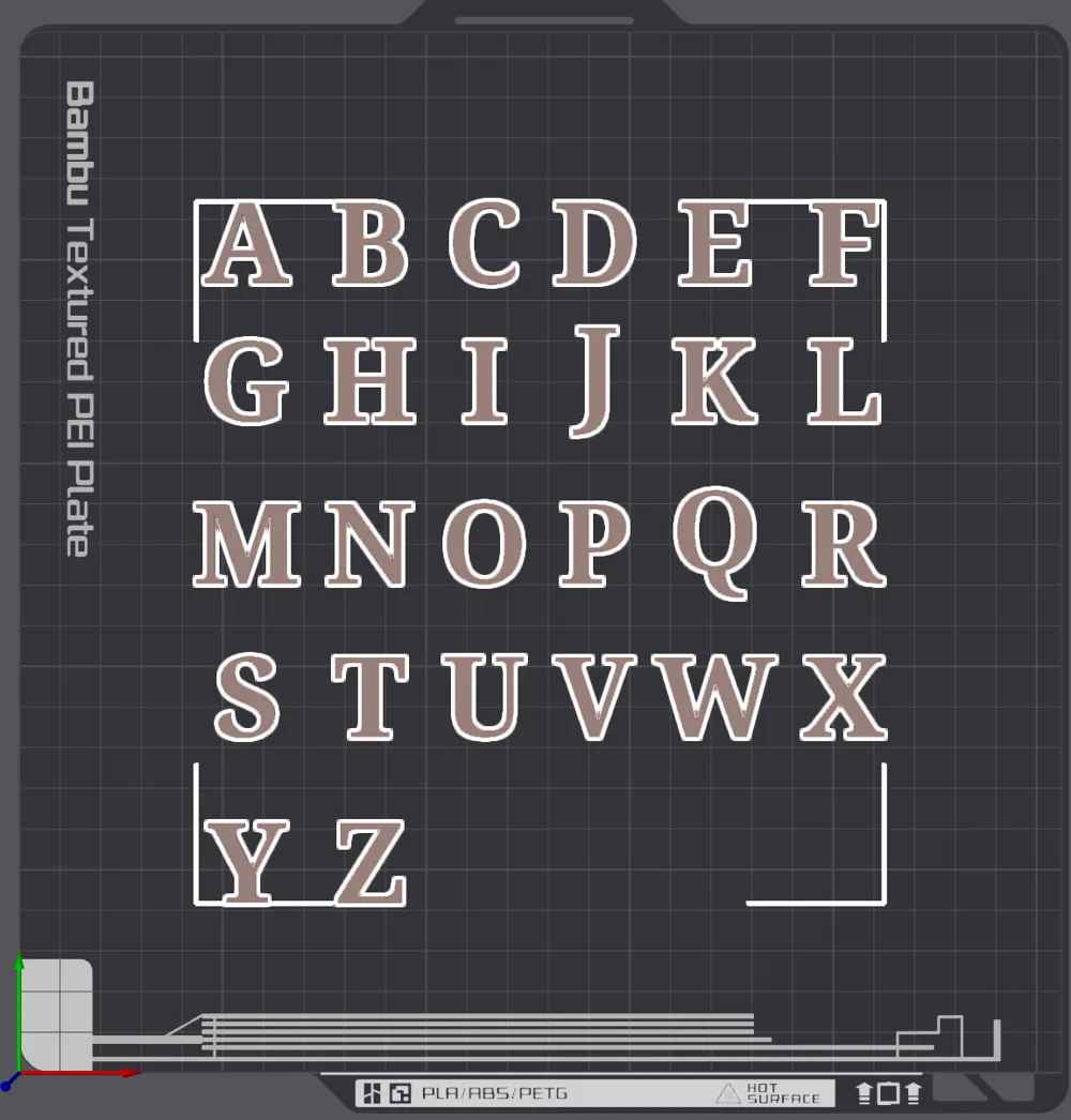 Alphabet letters - Free 3D Print Model - MakerWorld