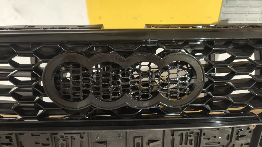 Audi logo holder front grill attachment by Borek3D MakerWorld: Download ...
