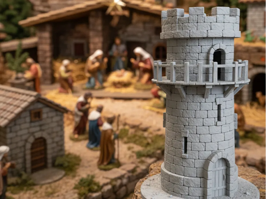 Tour de guet pour crèche de Noël par Cyber_3dprinter MakerWorld ...