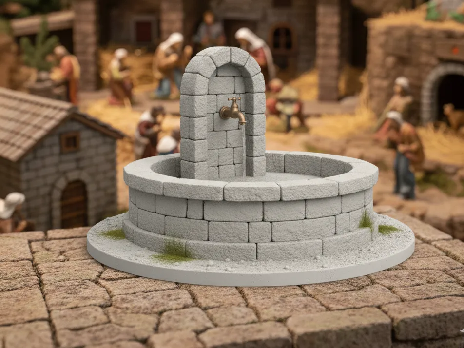 Fontaine avec robinet pour crèche de Noël par Cyber_3dprinter ...