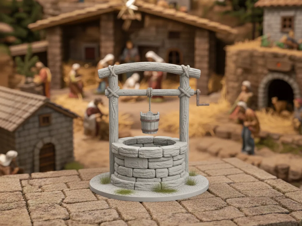 Realistic well for nativity Christmas crib by Cyber_3dprinter ...