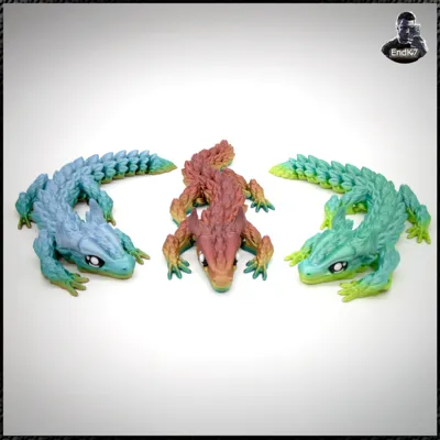 Immortal Dragon - Articulated - Print in Place - Free 3D Print Model ...