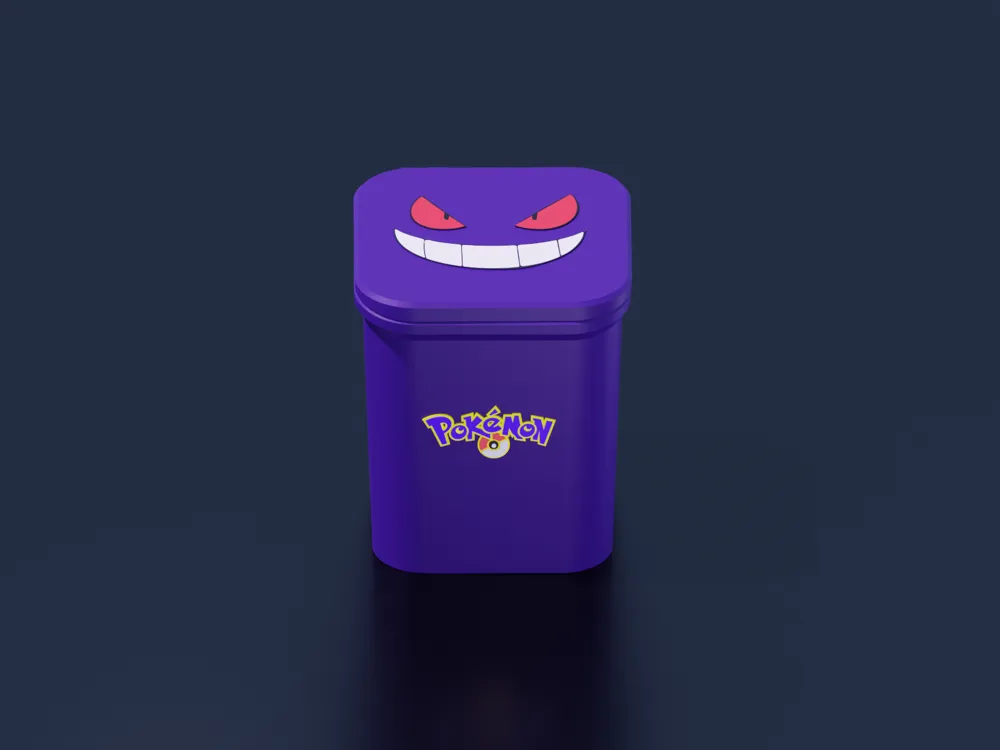 Pokemon Gengar Desktop Organizer - Free 3D Print Model - MakerWorld