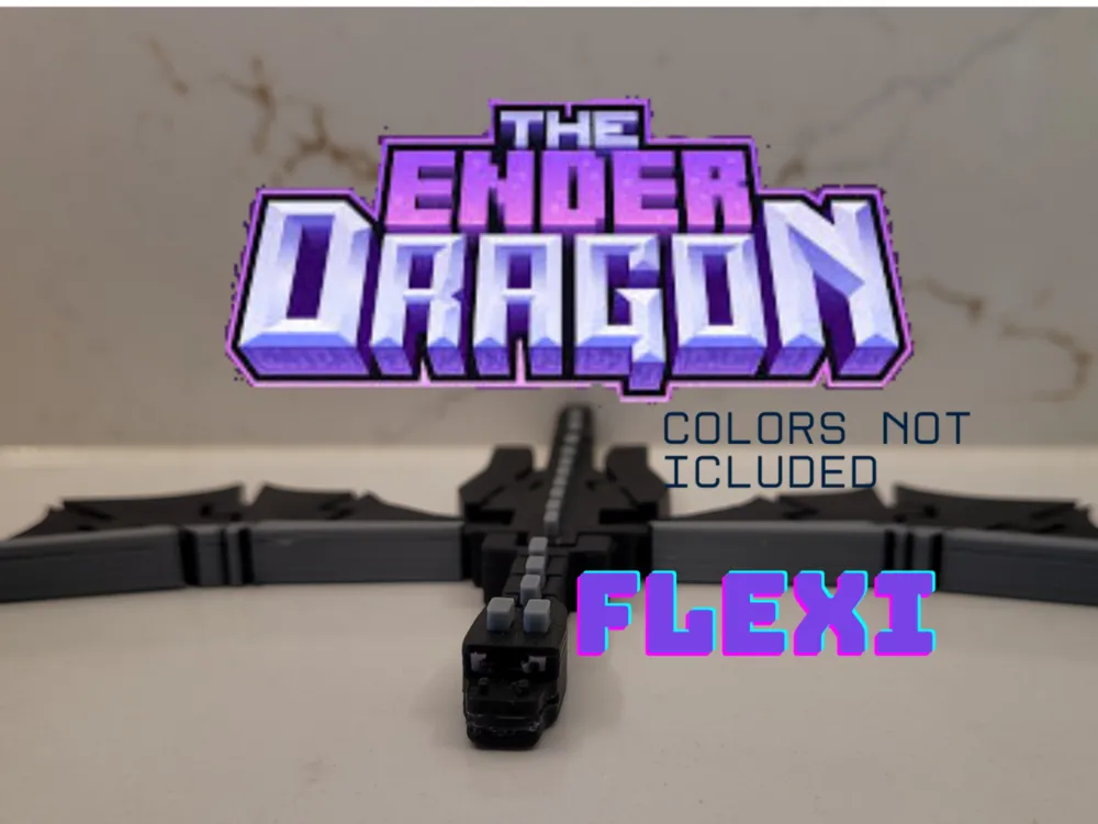 Flexi Ender Dragon by Printing+ MakerWorld: Download Free 3D Models