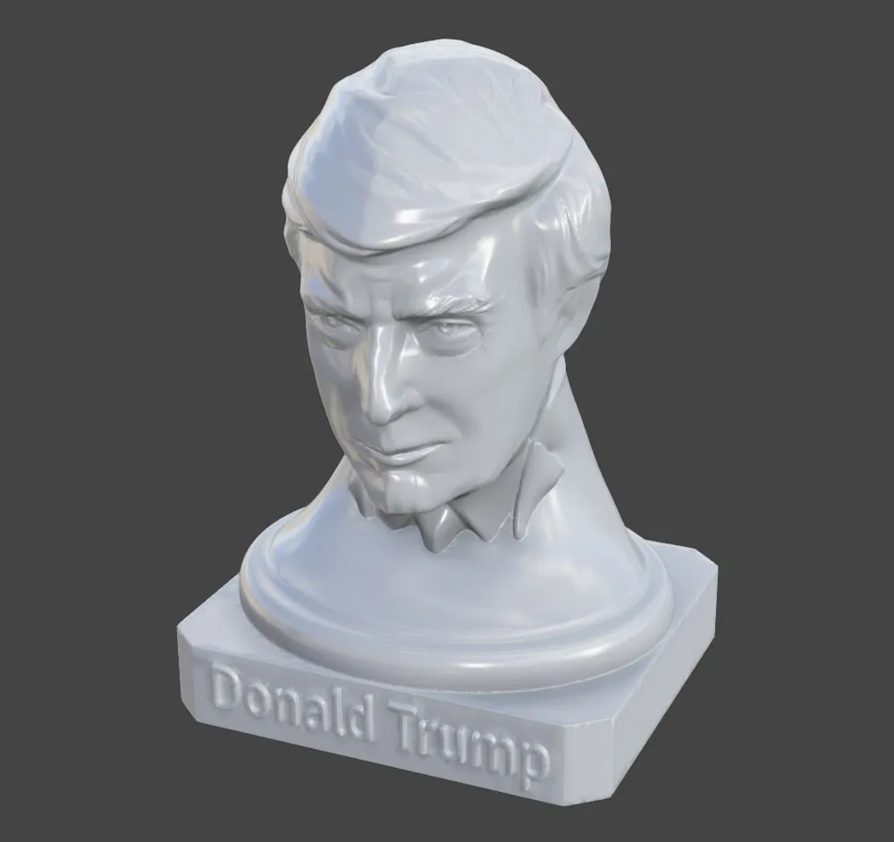 Donald Trump Bust - Free 3D Print Model - MakerWorld