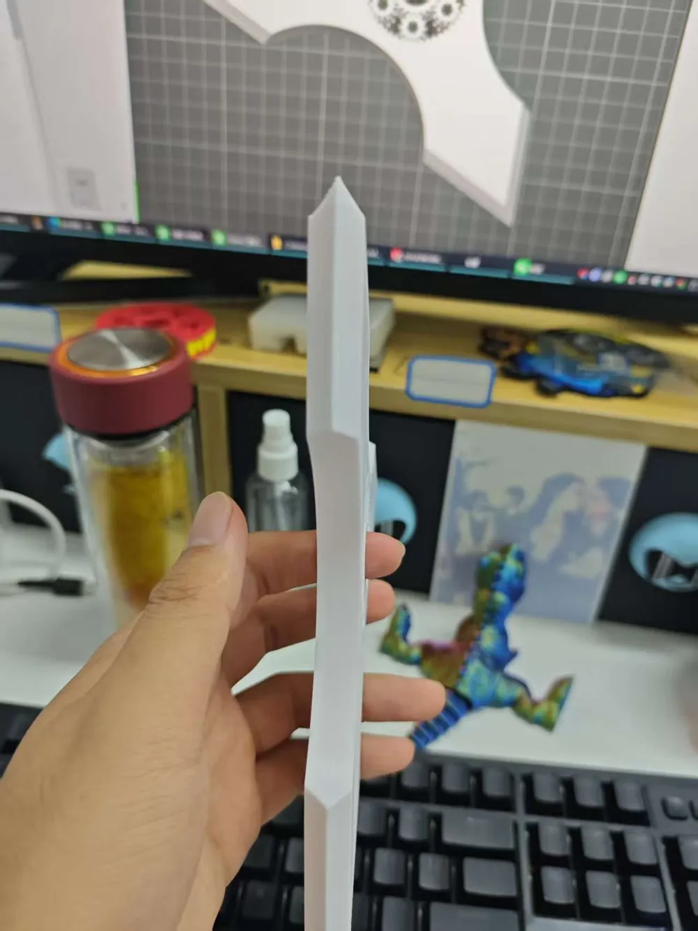 Cyber Shuriken Three-Blade Gear Spinning Dart (for opening packages) by ...