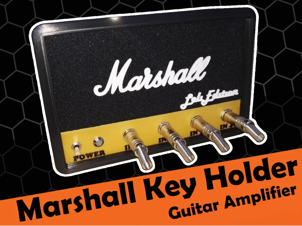 Marshall Guitar Amplifier Key Holder by Arecki MakerWorld: Download ...