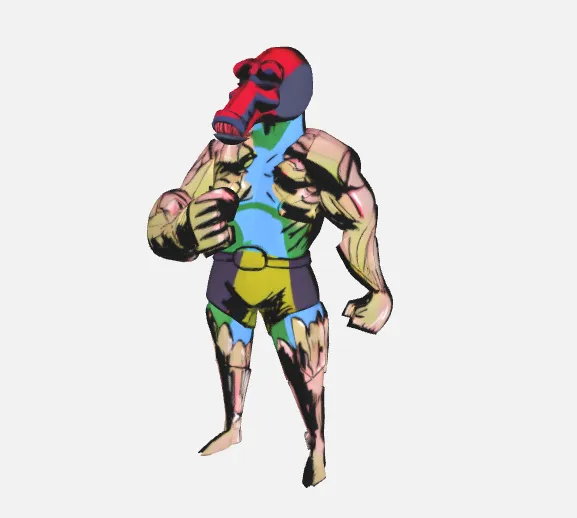 Futuristic Masked Figure by Nkrissz MakerWorld: Download Free 3D Models