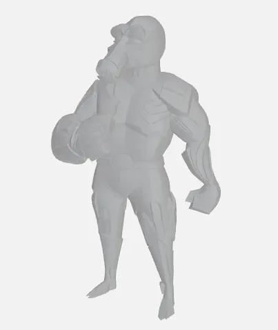 Futuristic Masked Figure by Nkrissz MakerWorld: Download Free 3D Models