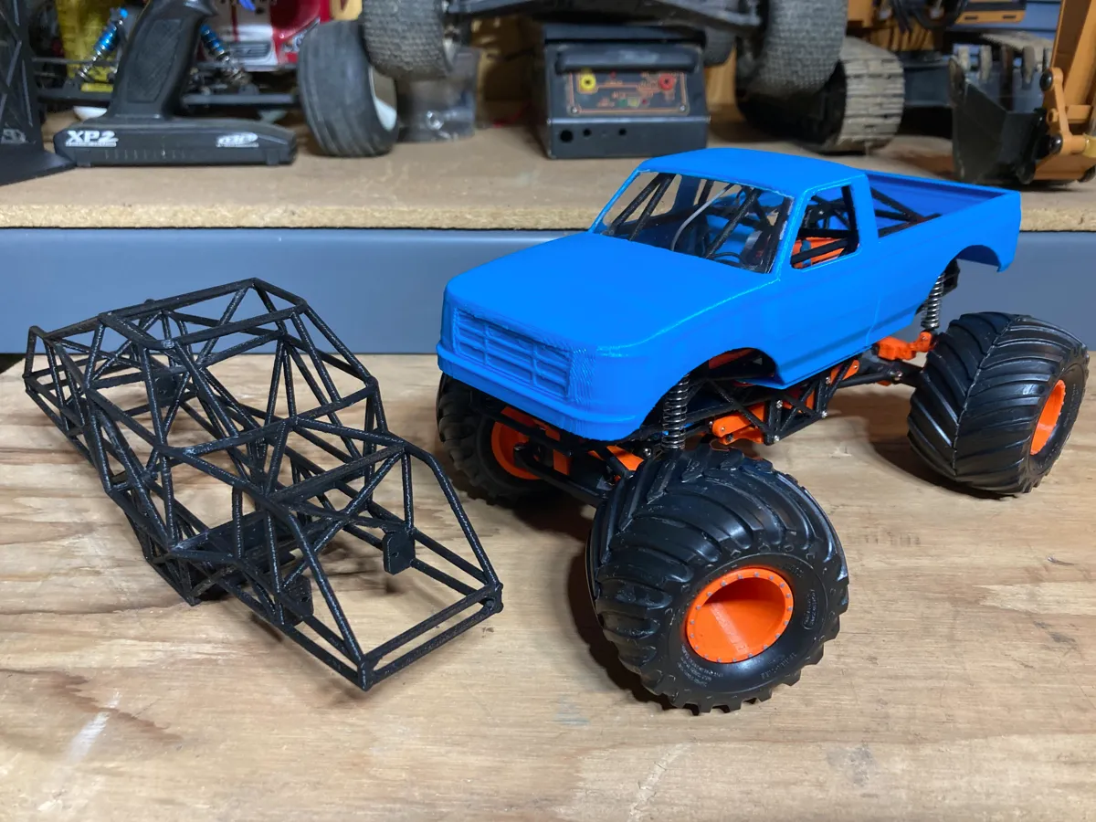 1/24 Scale Micro R/C Monster Truck VERSION:1 by Torque72 MakerWorld ...