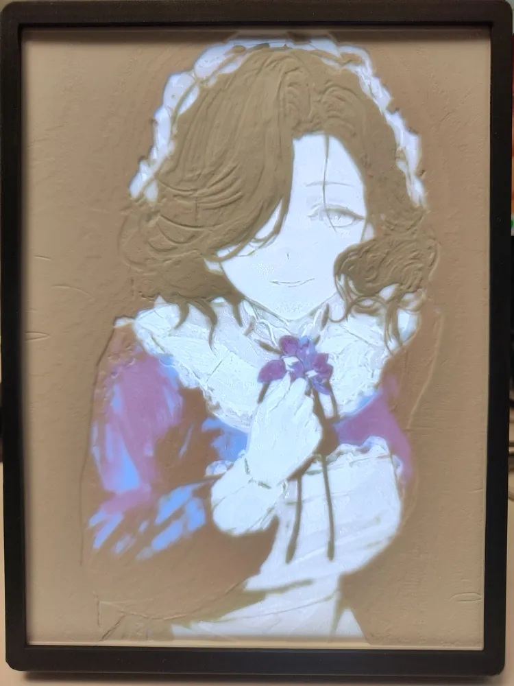 Blue Handkerchief Color lithophane by Star Seer MakerWorld: Download ...