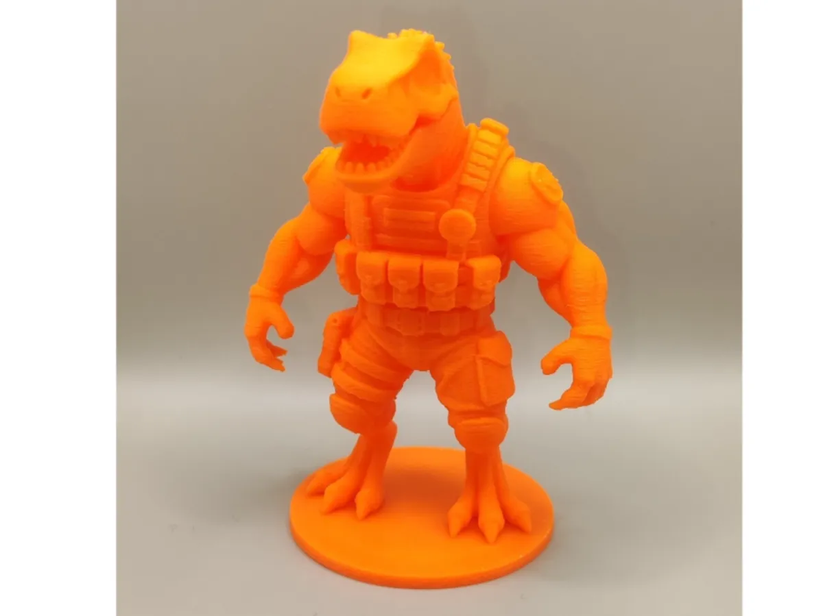 T-Rex soldier in the army v2 figurine - Free 3D Print Model - MakerWorld