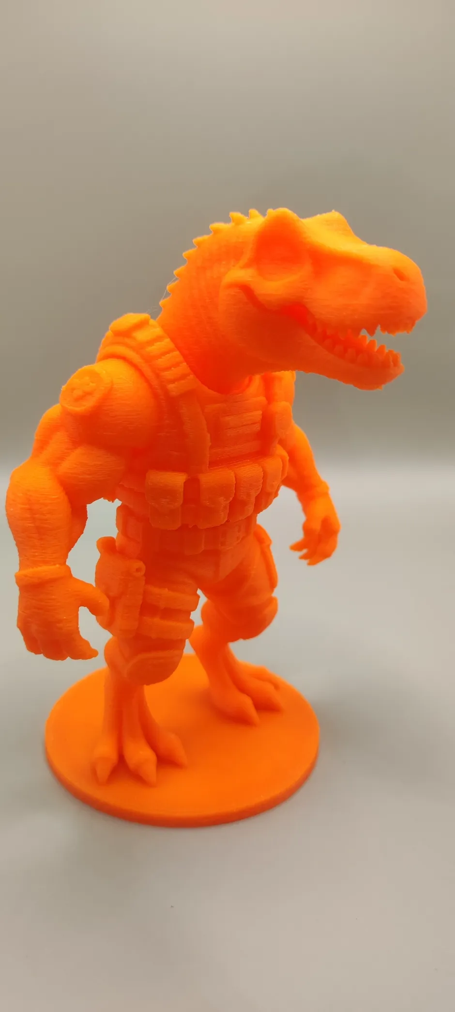 T-Rex soldier in the army v2 figurine - Free 3D Print Model - MakerWorld