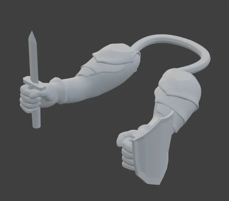 Knight Arms - Free 3D Print Model - MakerWorld
