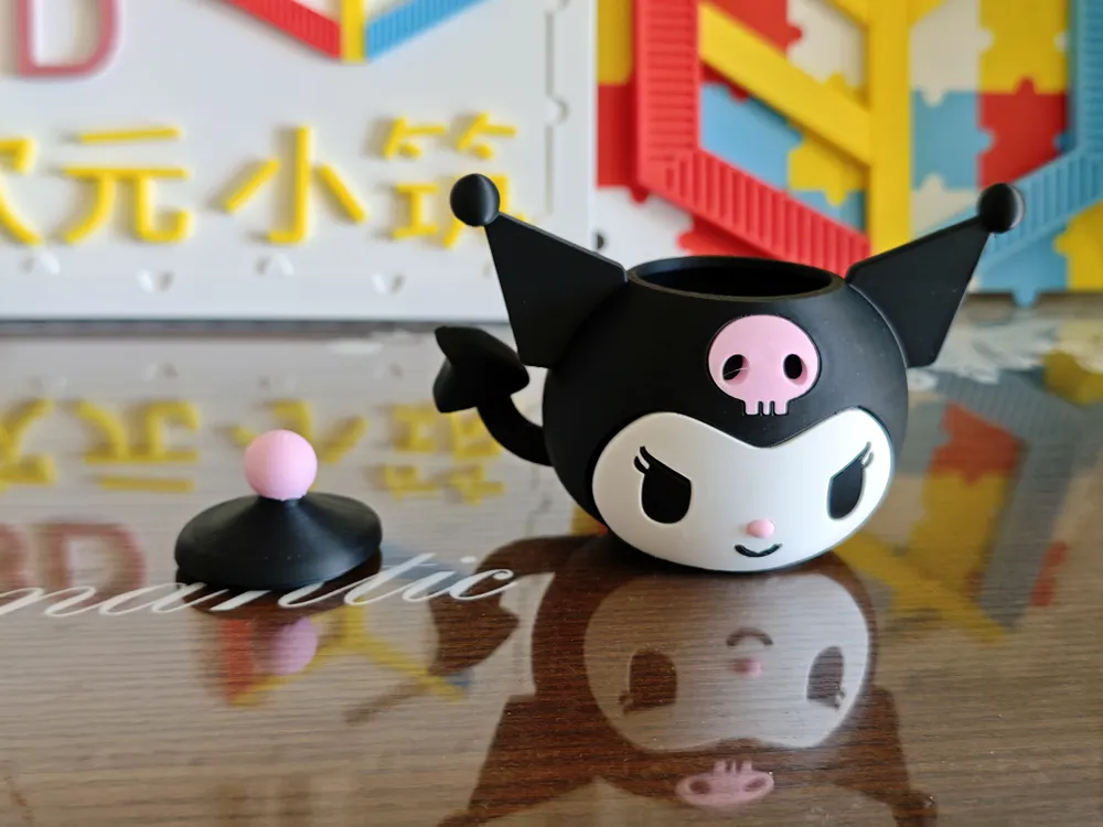 Kuromi Desktop Storage Box Perler Bead Storage Jar Handmade Sundry ...