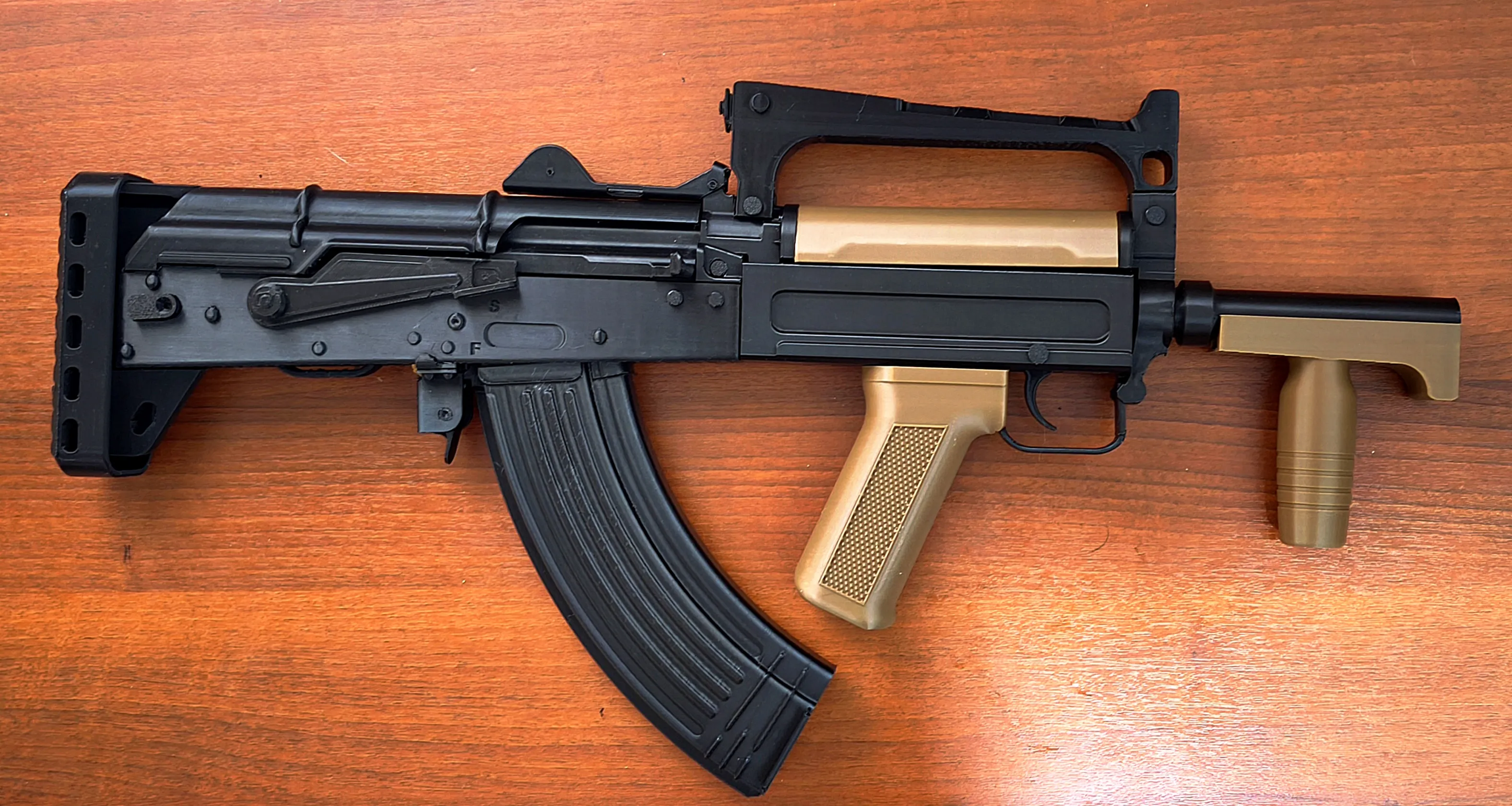 Russian OTs-14 Groza bullpup assault rifle AK-74u - Free 3D Print Model ...