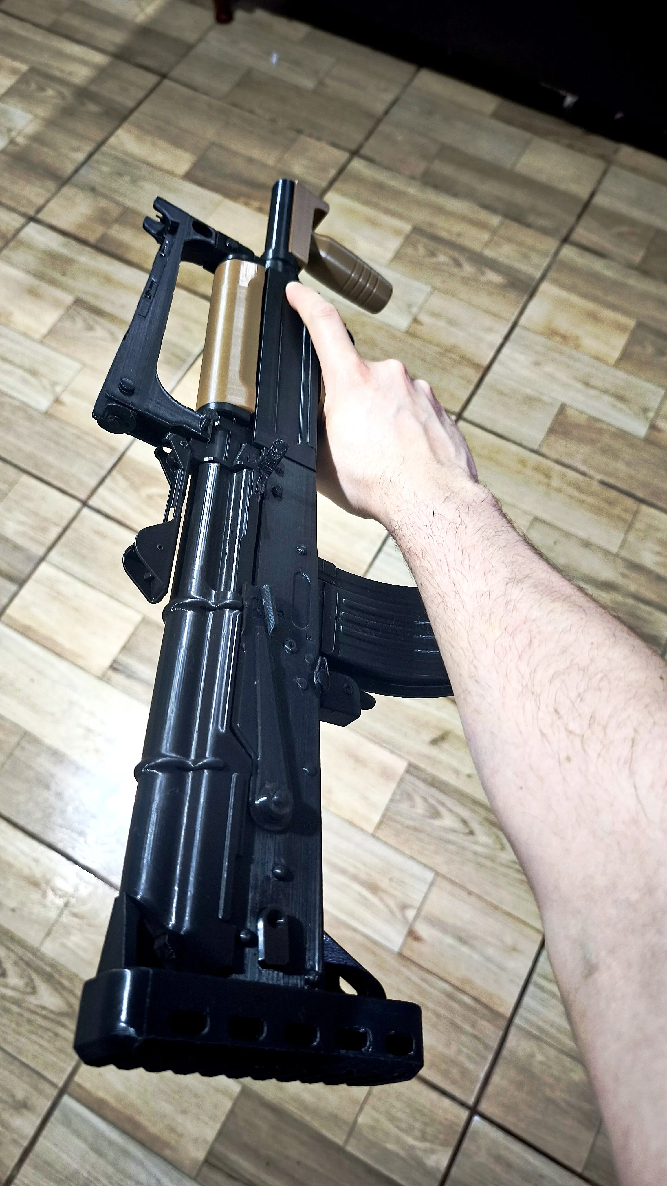 Russian OTs-14 Groza bullpup assault rifle AK-74u - Free 3D Print Model ...
