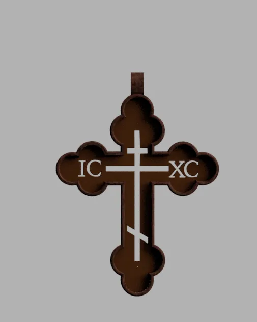 Orthodox Cross Pendant - Free 3D Print Model - MakerWorld