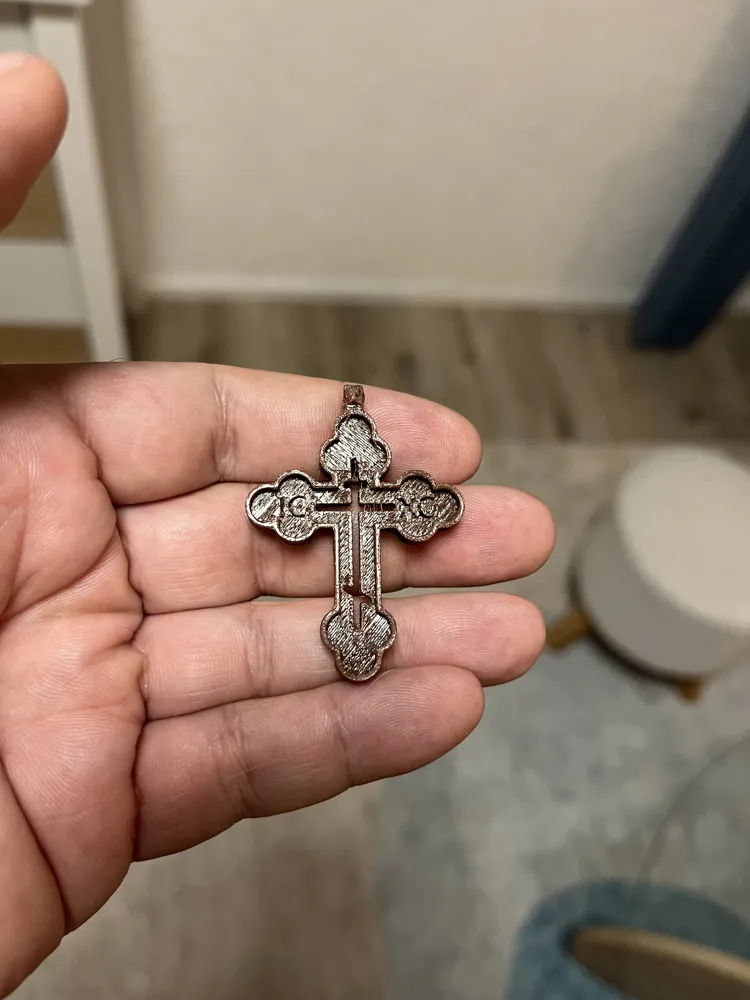 Orthodox Cross Pendant - Free 3D Print Model - MakerWorld