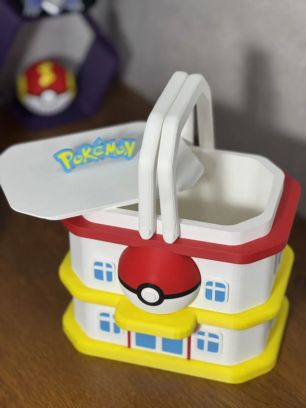 Pokemon Center Storage Basket - Free 3D Print Model - MakerWorld