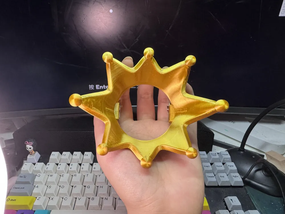 Super cute crown hairpin - Free 3D Print Model - MakerWorld